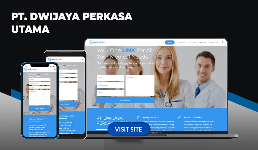 Jasa Web Design Untuk PT. Dwijaya Perkasa Utama | Forti Digital Studio