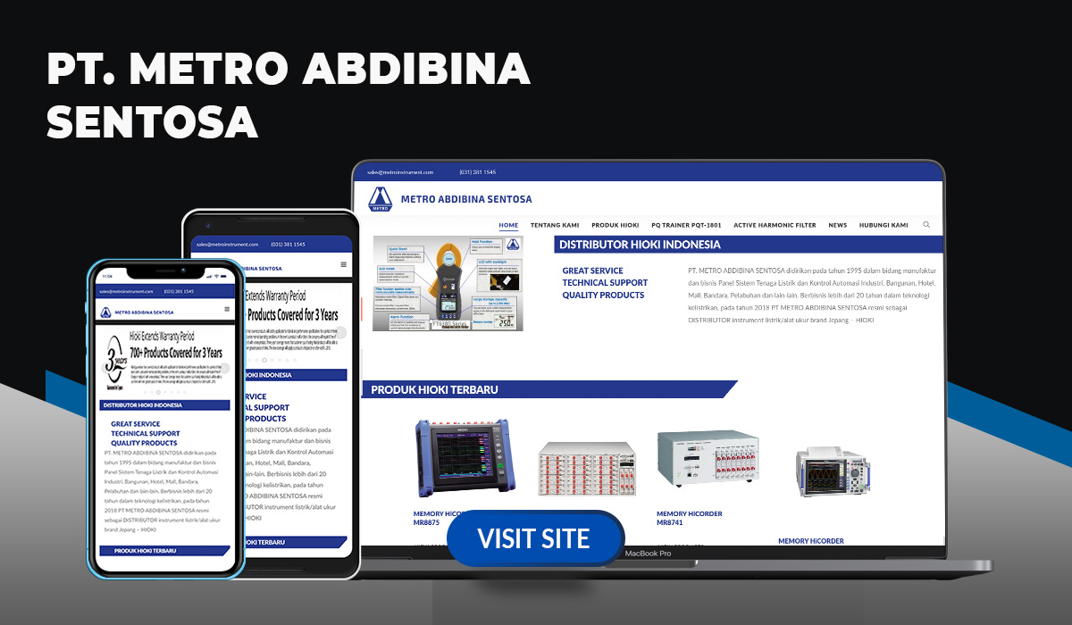 Jasa Web Design Untuk Metro Instrument | Forti Digital Studio