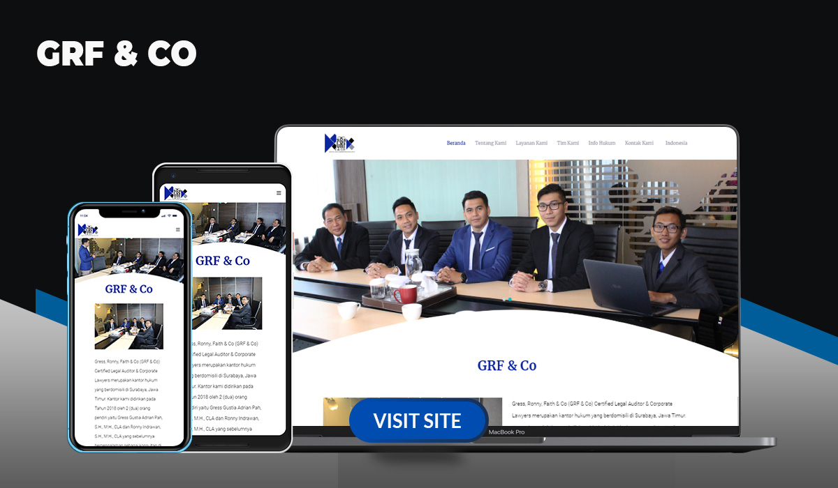 Jasa Web Design Untuk GRF & Co Law Firm | Forti Digital Studio