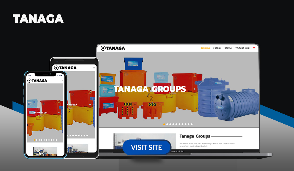 Jasa Web Design Untuk TANAGA | Forti Digital Studio